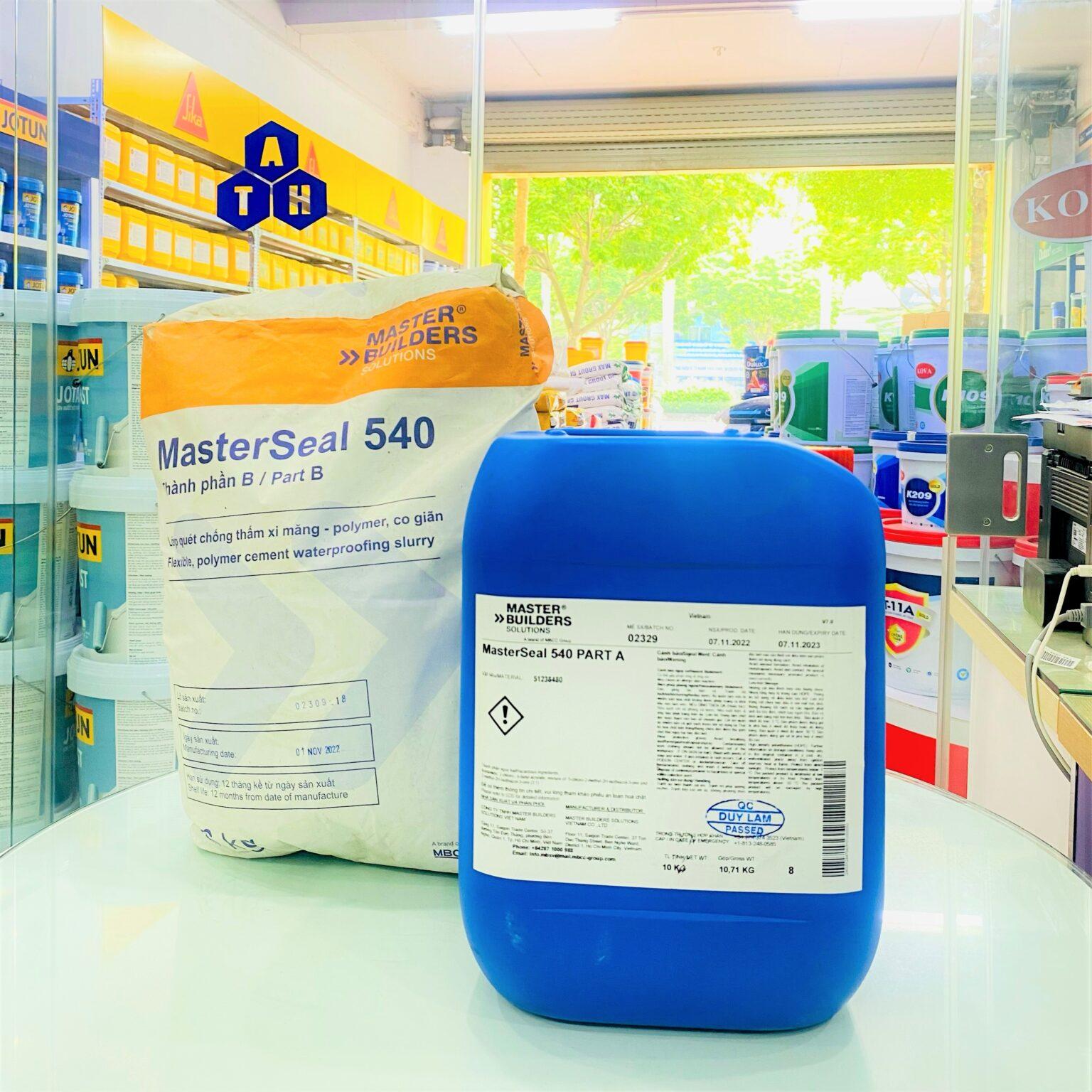Masterseal 540 - Chống thấm đàn hồi gốc xi măng 2 thành phần - 36kg ...